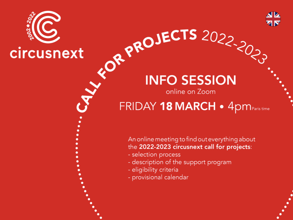 OPEN CALL FOR CIRCUSNEXT PROJECTS 2022-2023 - cirks.lv