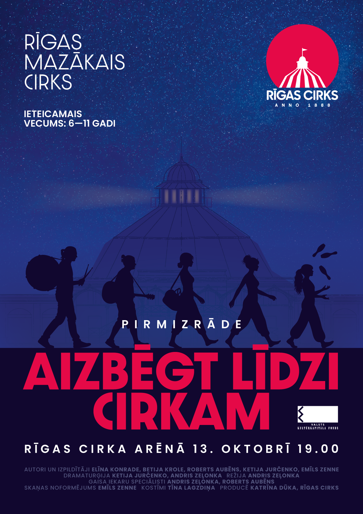 "Rīgas mazākais cirks" izrāde "Aizbēgt līdzi cirkam" - cirks.lv